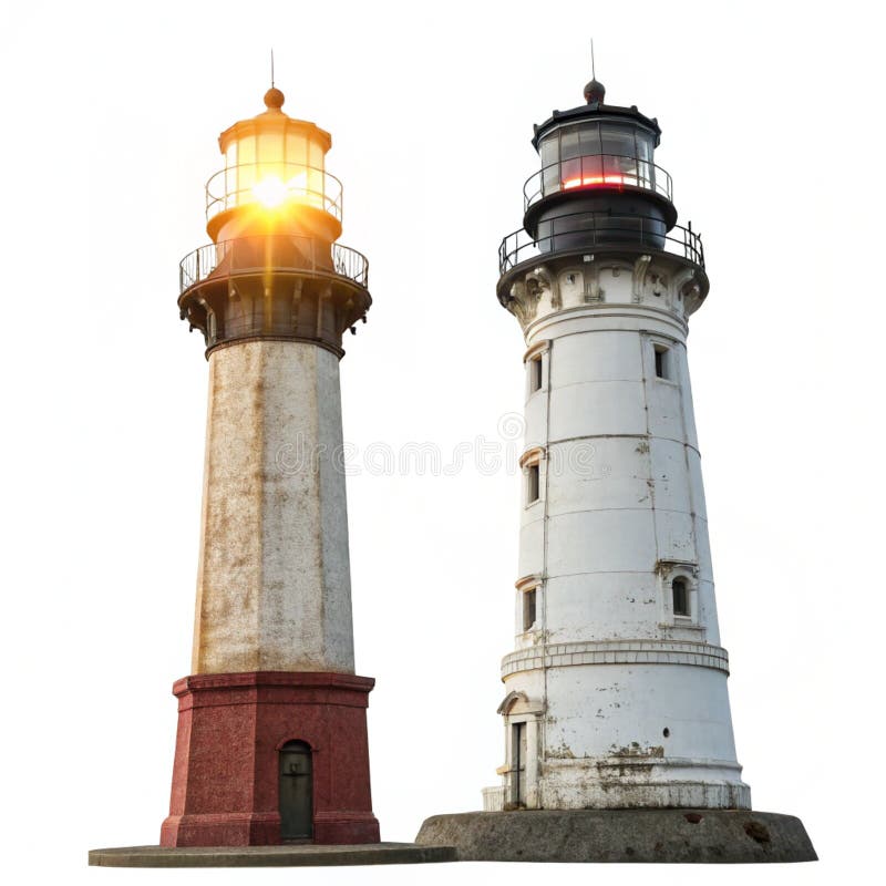 Two Forces Light Effect Isolated on White Background Stock Illustration ...