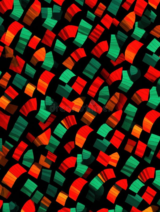 Visual Representation of an Uncomfortable Repetition Pattern Featuring Clashing Colors ...