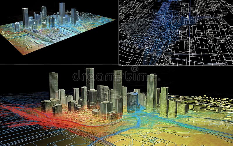 Visual Representation of Urban Structures and Traffic Patterns in a ...
