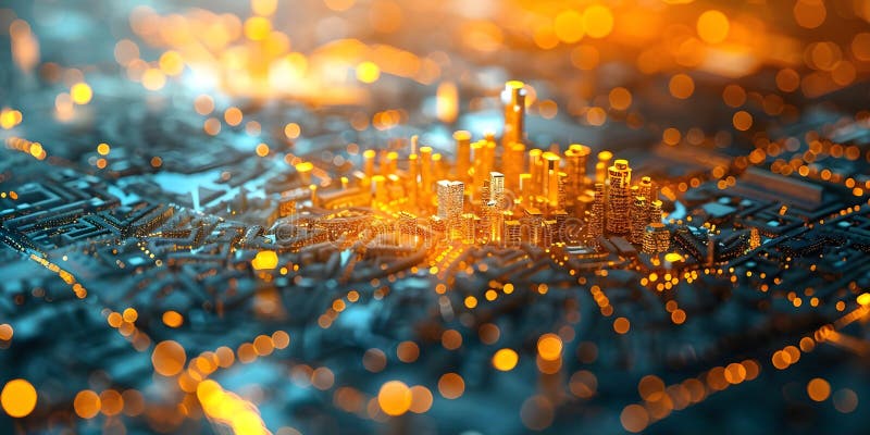 Visual Representation of Urban Traffic Data on a City Map. Concept ...