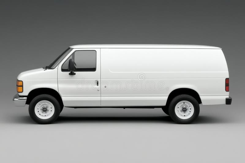 A Visual Representation of Vehicle Signage, with a White Van Set ...