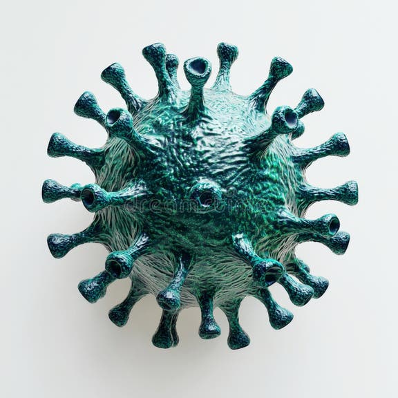 Visual Representation of a Virus. Depiction of a Pathogen in a Standard ...