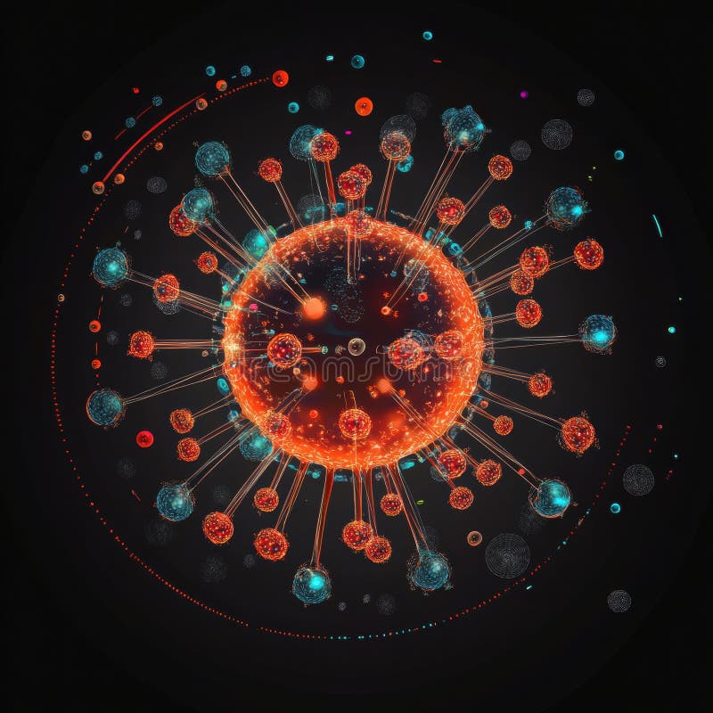 Detailed Illustration of the Virus Lifecycle Stages Including ...