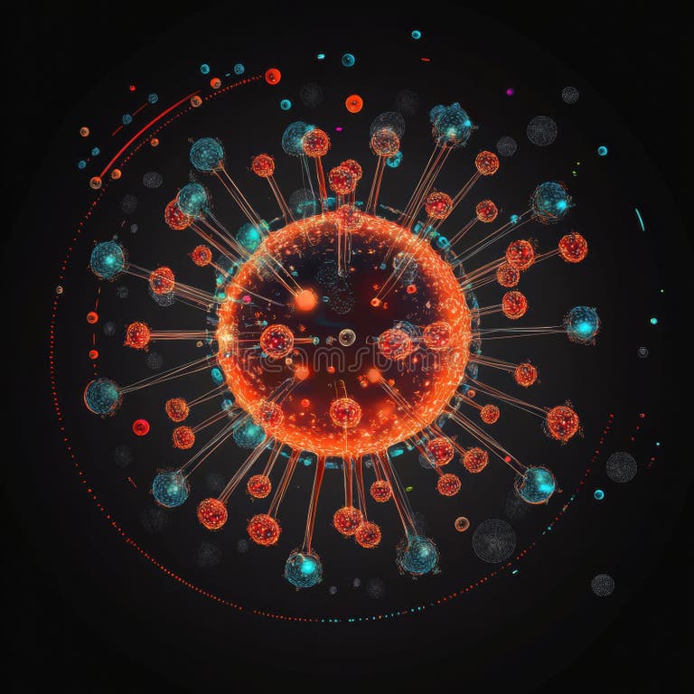 Detailed Illustration of the Virus Lifecycle Stages Including ...