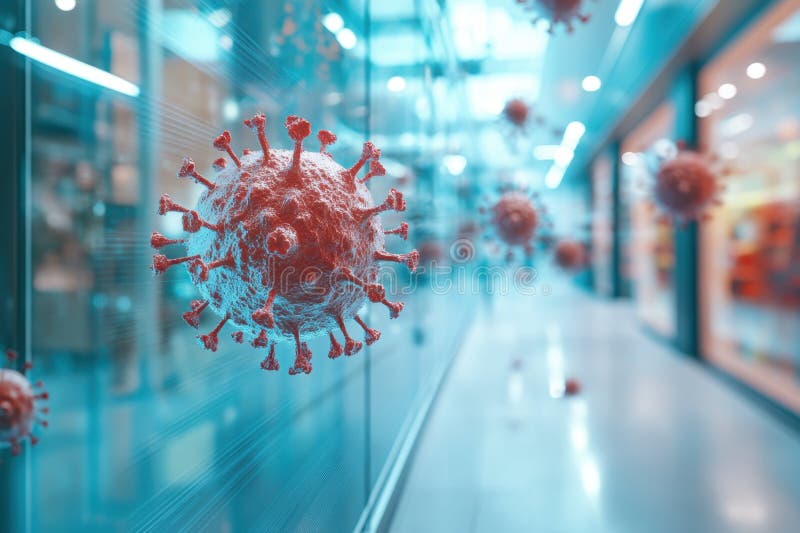 Visual Representation of a Virus in a Modern Indoor Environment ...