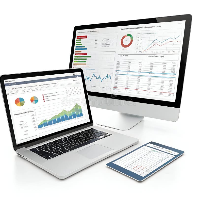 Web Analysis Concept Isolated on White Background Stock Illustration ...