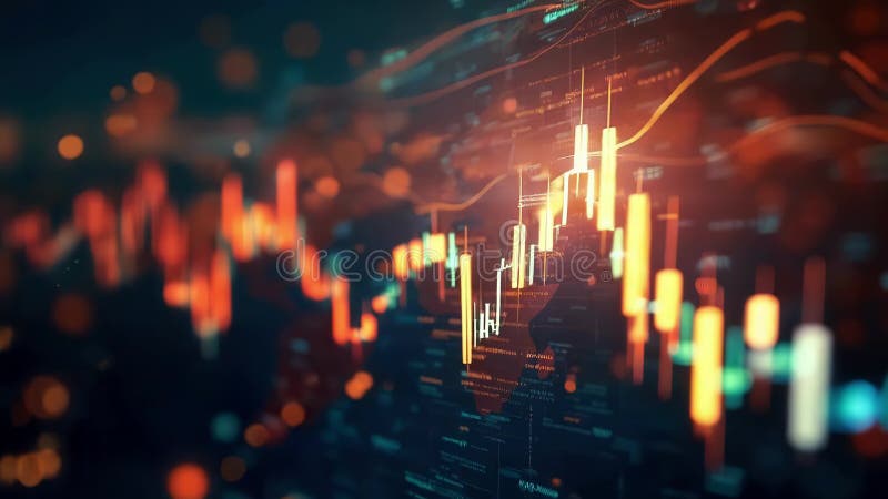Visual Representation of Worldwide Financial Analysis, Featuring a ...