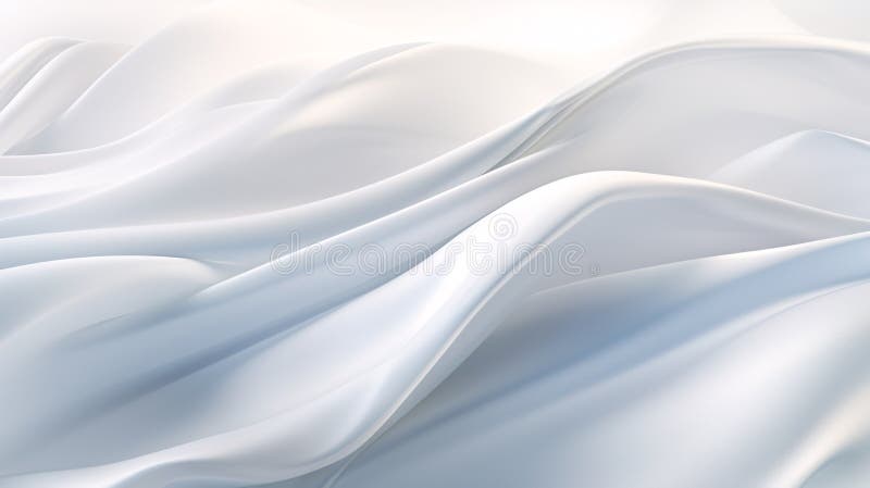 Visual Rhythm Created by Subtle Undulating Waves on White Background ...