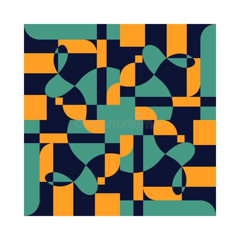 VISUAL RHYTHM, CREATING DYNAMIC ABSTRACT GEOMETRIC PATTERNS Stock ...