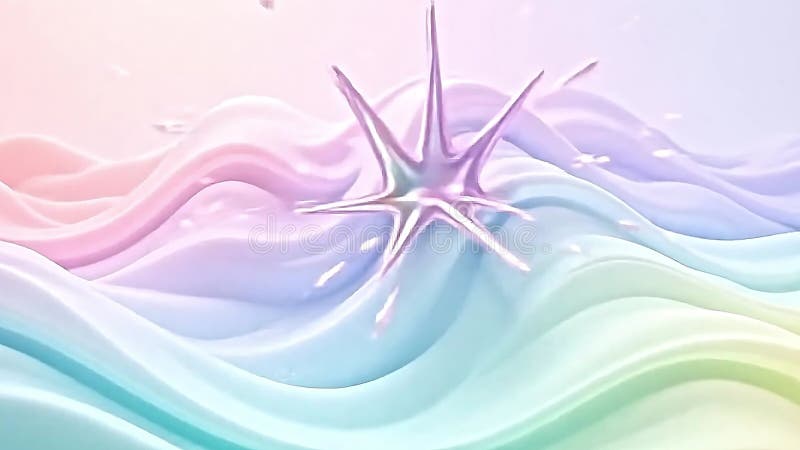A Visual Rhythm Pulses in Waves As the Starburst Pastel Generative AI ...