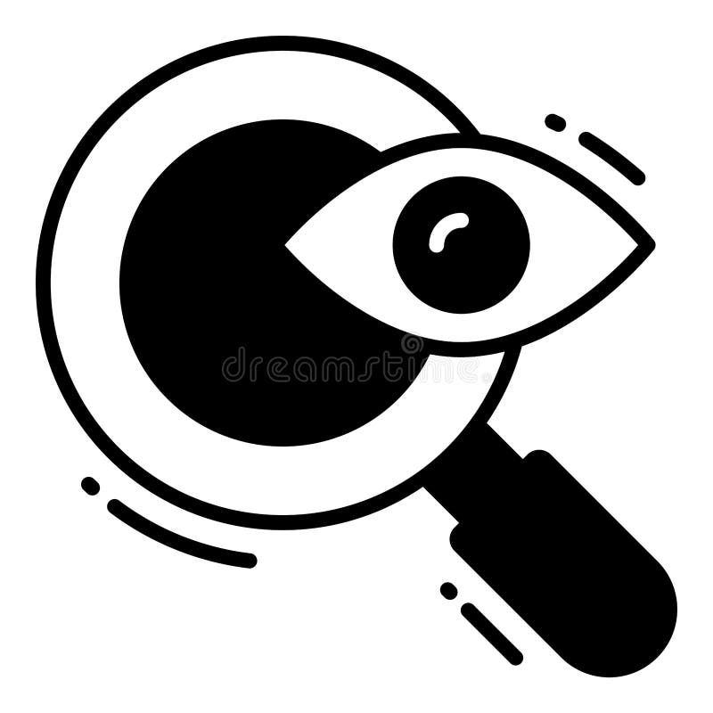 Visual Search, Protection and Security Vector Icons Set Cyber Computer ...