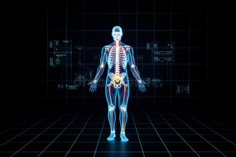 Digital Representation of Human Body Stock Image - Image of ...