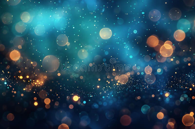 Visual Showcasing Blurred Blue and Green Light Abstract Background with ...