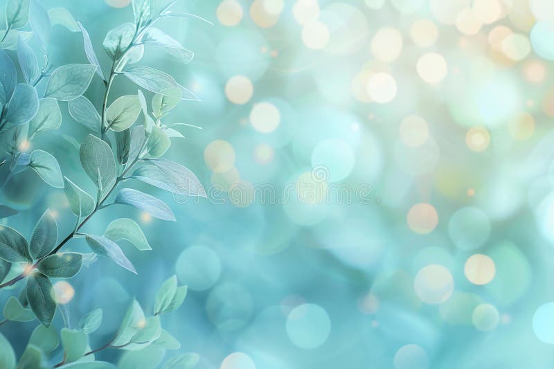 Visual Showing Abstract Blurred Background of Light Blue and Mint Green ...
