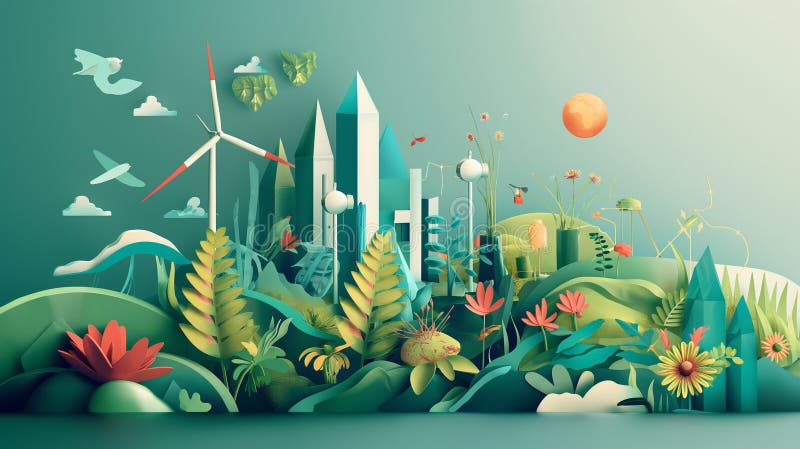 Sustainable Visions: Eco Campaign and App Art Design. Generative AI ...