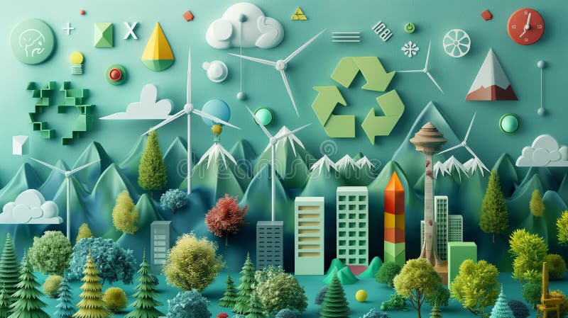 Sustainable Visions: Eco Campaign and App Art Design. Generative AI ...