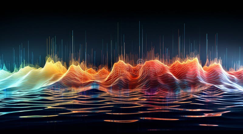 Hd Sound Wave Wallpaper, Visual Waves Background, Graphic Designed ...