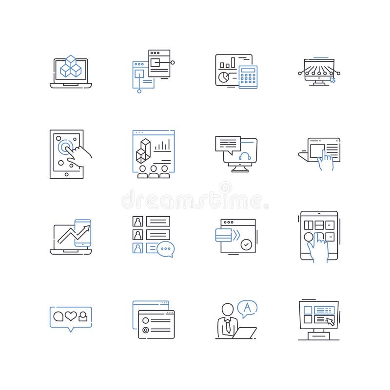 Visual Storytelling Line Icons Collection. Narrative, Emotion ...
