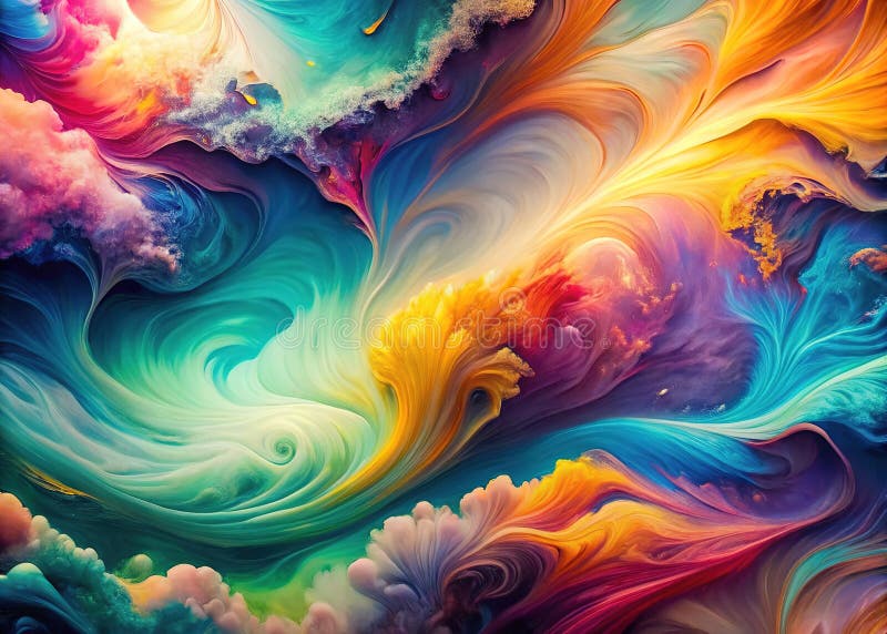 A Visual Symphony of Data Evolution Abstract Pastel Fusion Art for ...