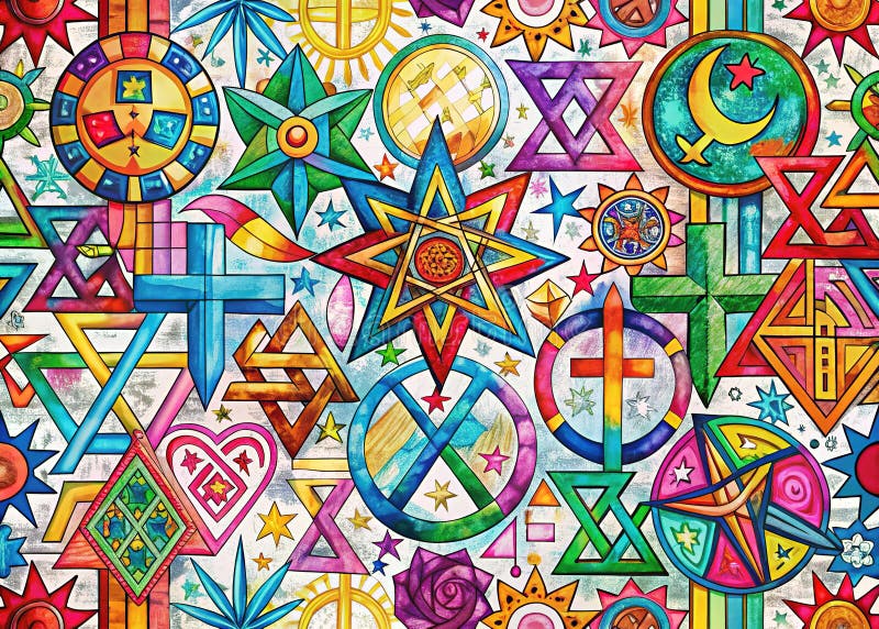 A Visual Symphony of Sacred Geometry Abstract Art Explores Religious ...