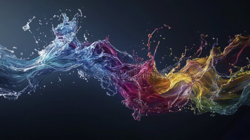 Visual Symphony Sound Waves Transformed into Colorful Liquid Art Studio ...