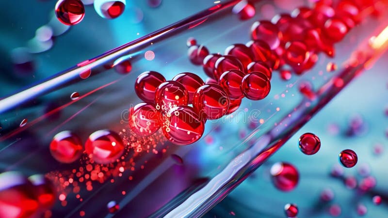 Visual of Synthetic Blood Particles Moving through a Nanostructured ...