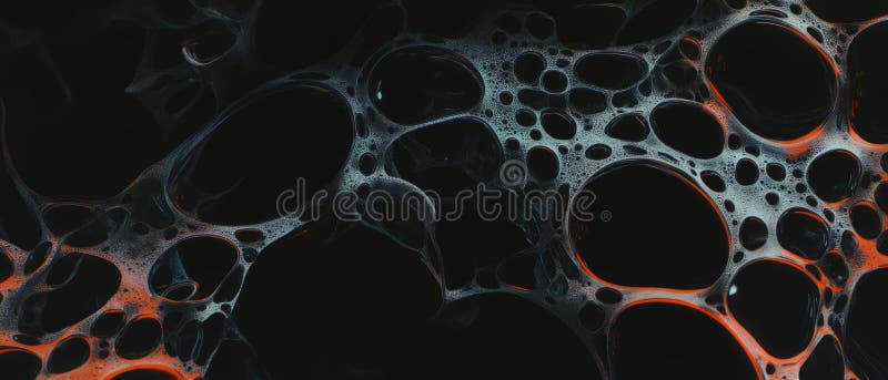 Visual Texture of Dark Bubble Formations with Contrasting Edges Against ...