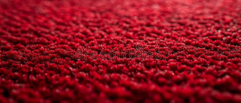 Visual Texture of Rich Red Berber Carpet Showcasing Looped Pile ...
