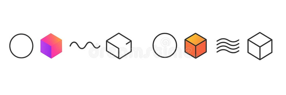 Visual Transformation Process Showcasing Various Geometric Shapes and ...