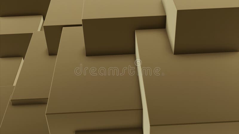 Visual Transformation of Space into 3d Cubes. Design. Background with ...