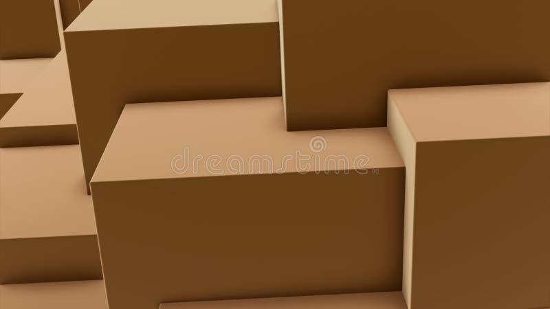 Visual Transformation of Space into 3d Cubes. Design. Background with ...