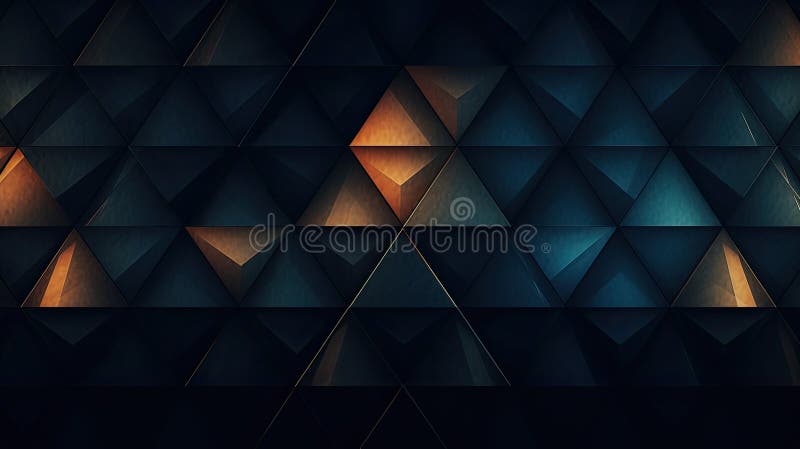 Visual Triangle Pattern Dark Stock Illustration - Illustration of ...