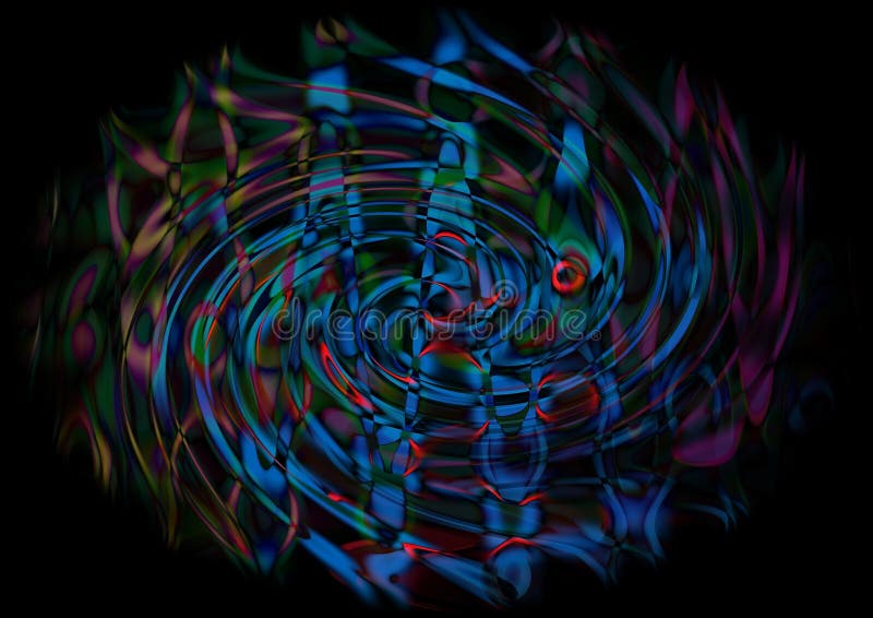 Visual Wave, Twirl and Lighting Effects Stock Illustration ...