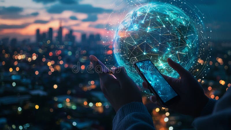 The Visualisation Shows How a Smart City is Connected Globally Via ...