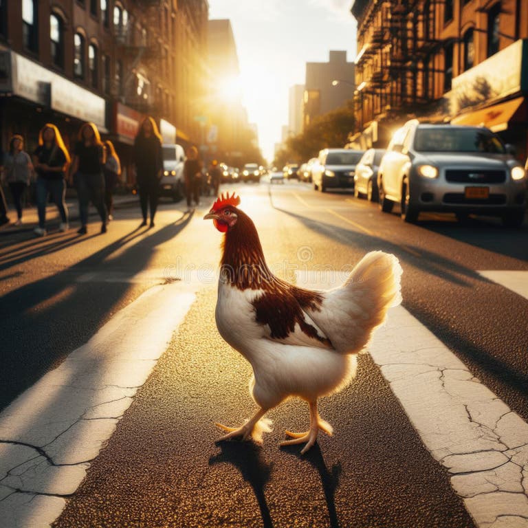 Chicken Cross Road Stock Illustrations – 19 Chicken Cross Road Stock ...