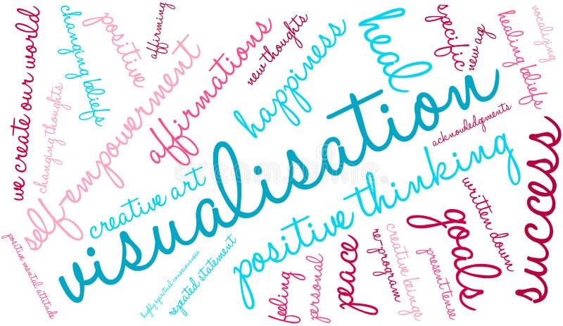 Visualisation Word Cloud stock vector. Illustration of success - 65105973