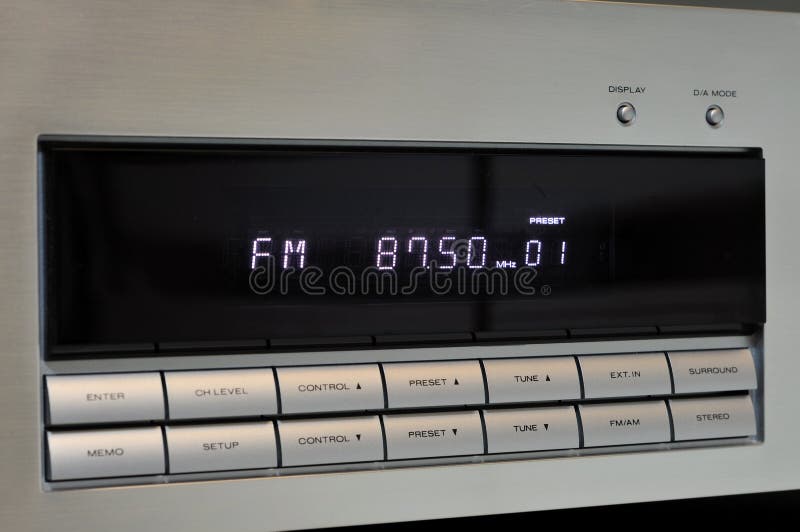 Visualización De La Radio De FM Foto de archivo - Imagen de conducido ...