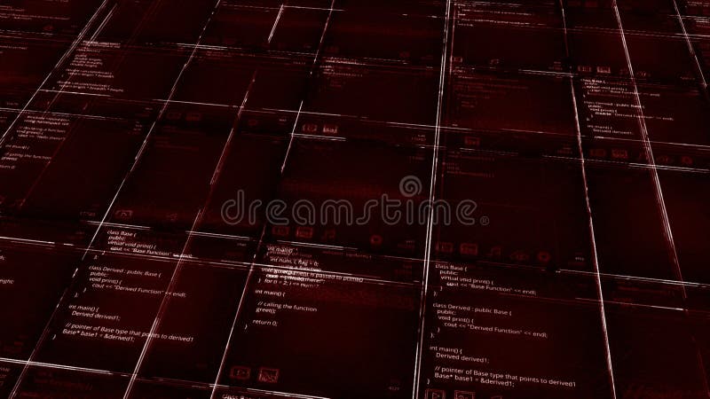 Visualization Of An Abstract Computer Program Scanning Files Or Data Seamless Loop Animation
