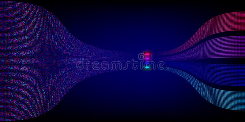 Visualization Of The Big Data Analysis Process A Sorting Machine Of Binary Code Information