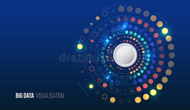Visualization of Big Data in the Form of Concentric Circles, Digital ...