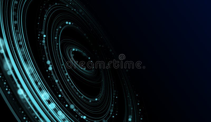 Visualization of Big Data with Swirling Circular Particles Forming ...