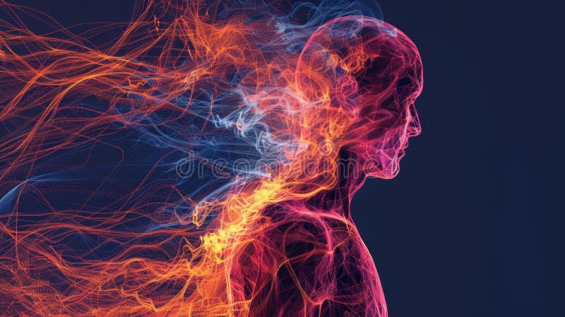 A Visualization of the Bodys Natural Response To Heat with Areas of ...