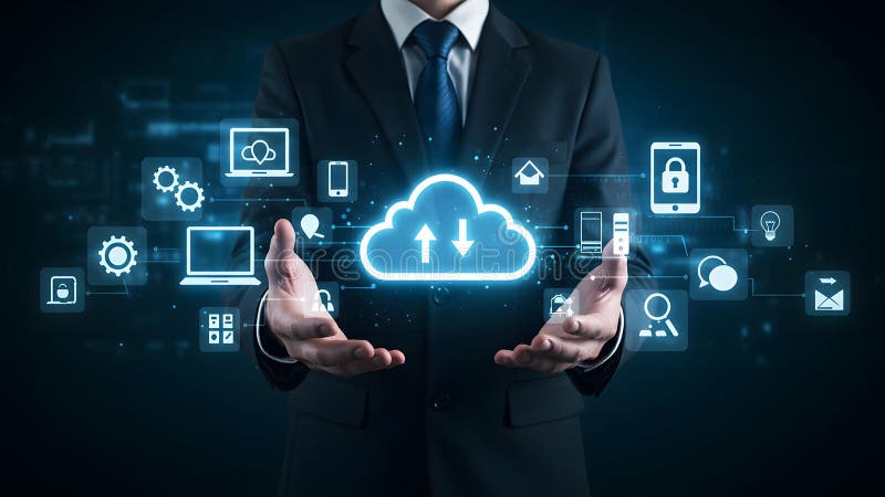 Visualization of Business Office Information Stock Illustration ...