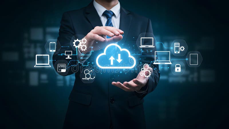 Visualization of Business Office Information Stock Illustration ...