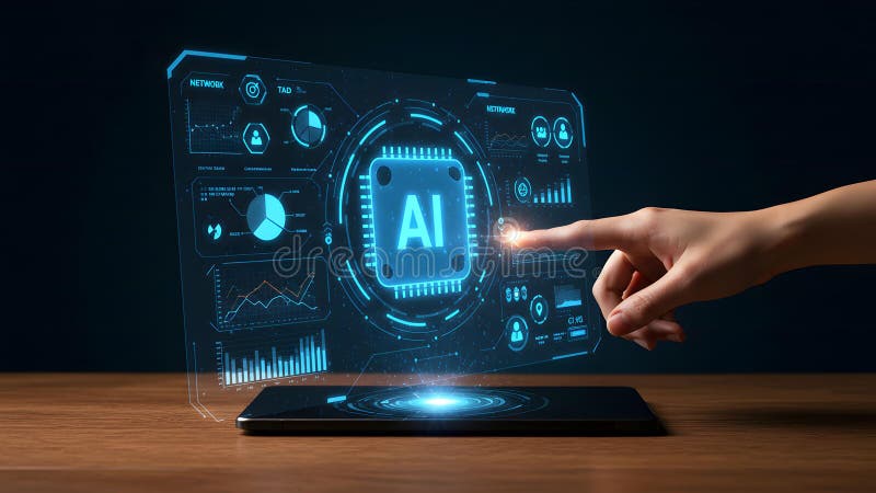 Visualization of Business Office Information Stock Illustration ...