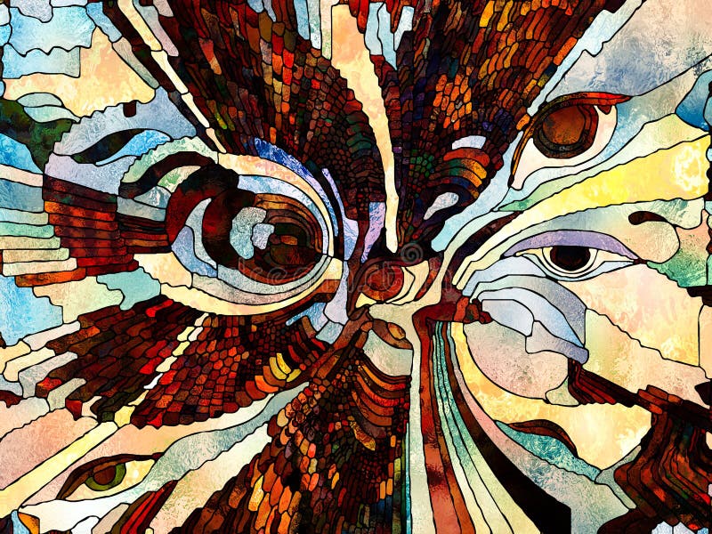 Visualization of Color Division Stock Illustration - Illustration of creativity, multicolor ...