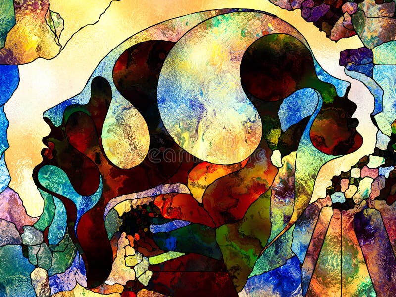 Visualization of Color Division Stock Illustration - Illustration of ...