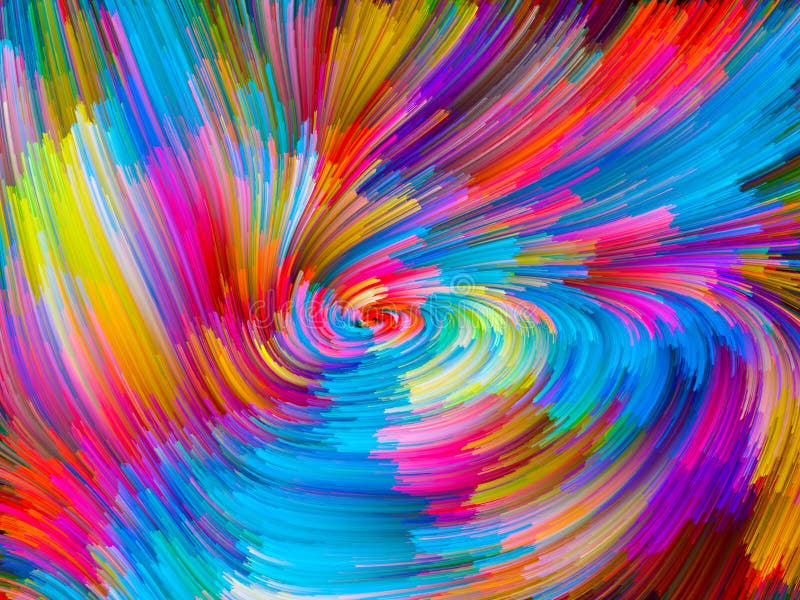 Visualization of Color Vortex Stock Image - Image of pattern ...