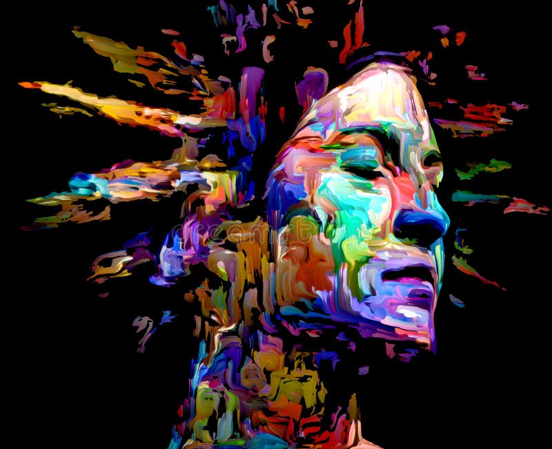 Visualization of Coloring stock photo. Image of human - 230609716