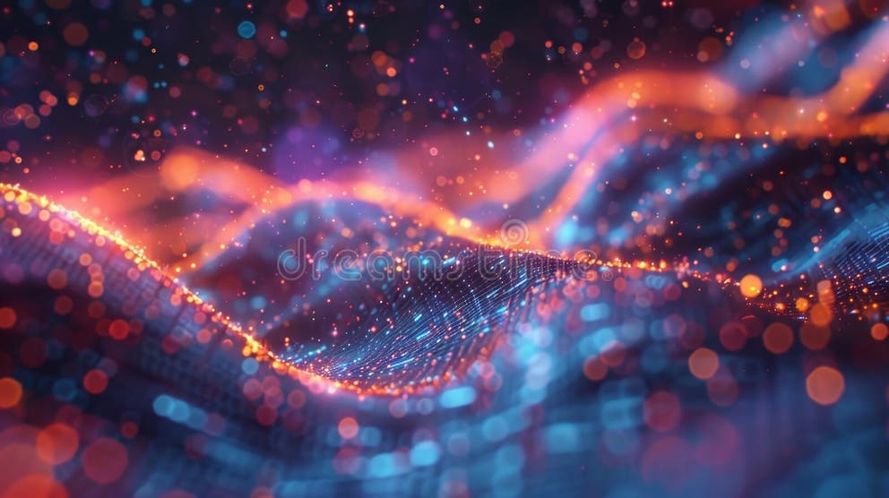 A Visualization of a Complex Network of Data and Signals Being ...